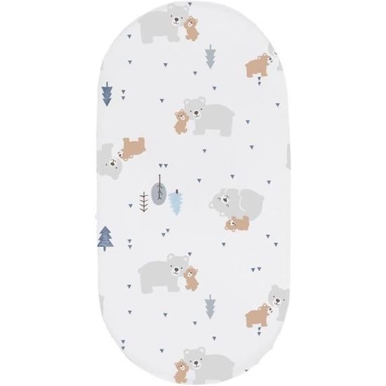 Drap Housse Bebe Pour Berceau, Nacelles Et Couffins Élastique Protège ...