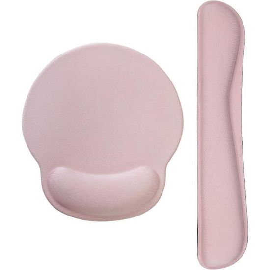 Tapis De Souris Ergonomique Avec Repose-Poignets En Gel Rose[J403 ...