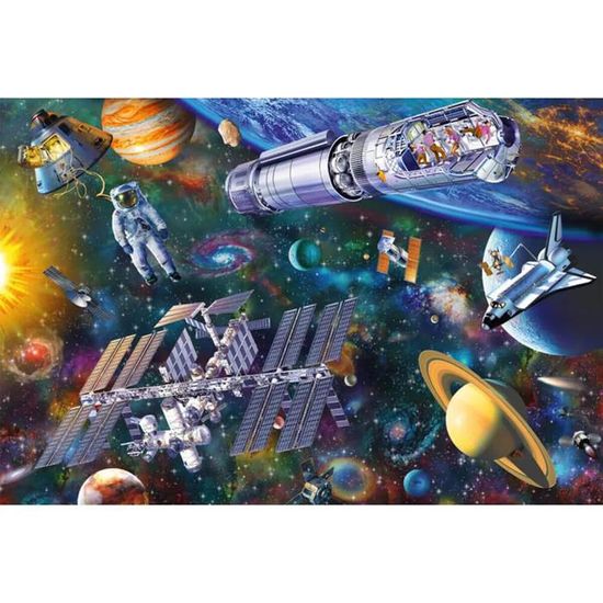 Puzzle 100 pièces : Plaisir de l'espace - Cdiscount Jeux - Jouets