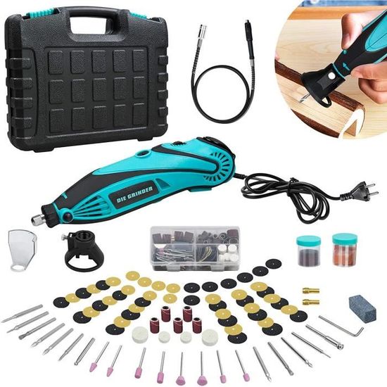 LARS360 Lot de 180 mini meuleuse d'angle avec meuleuse rotative et ...