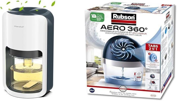 Deshumidificateur d air 1200ml Dshumidificateur Electrique avec ...