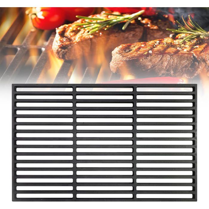 Grille en Fonte 54 x 34 cm Grille Émaillée Rectangulaire Accessoire ...