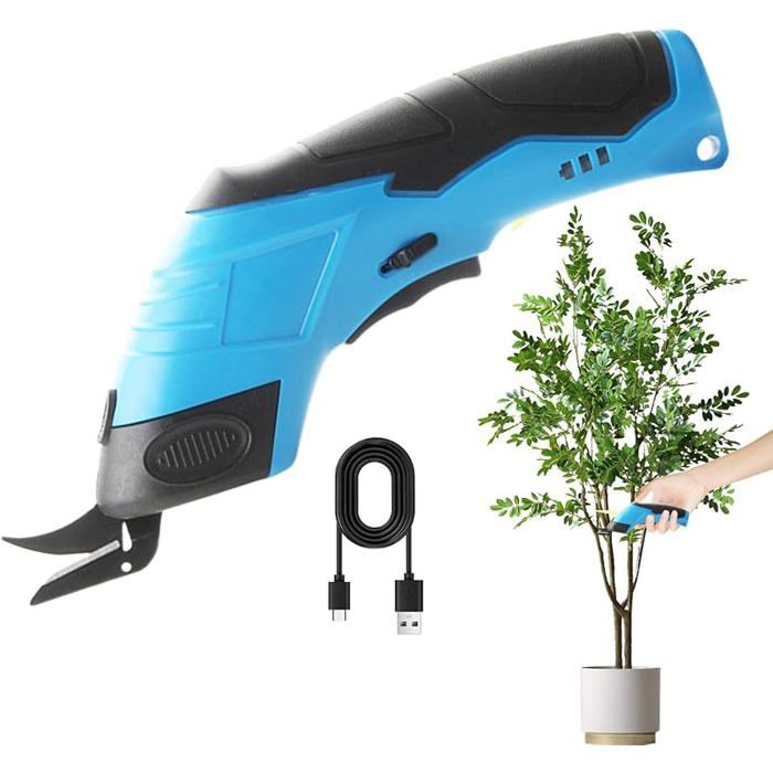 Coupe-Carton Électrique Sans Fil Rechargeable USB Bleu : Ergonomique ...
