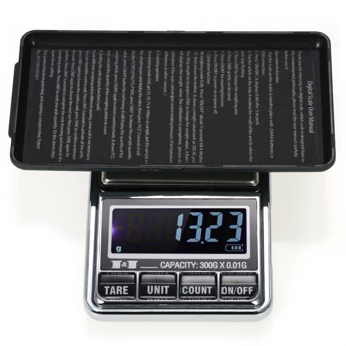 1000g 0.1g - Mini balance numérique professionnelle USB, électronique ...