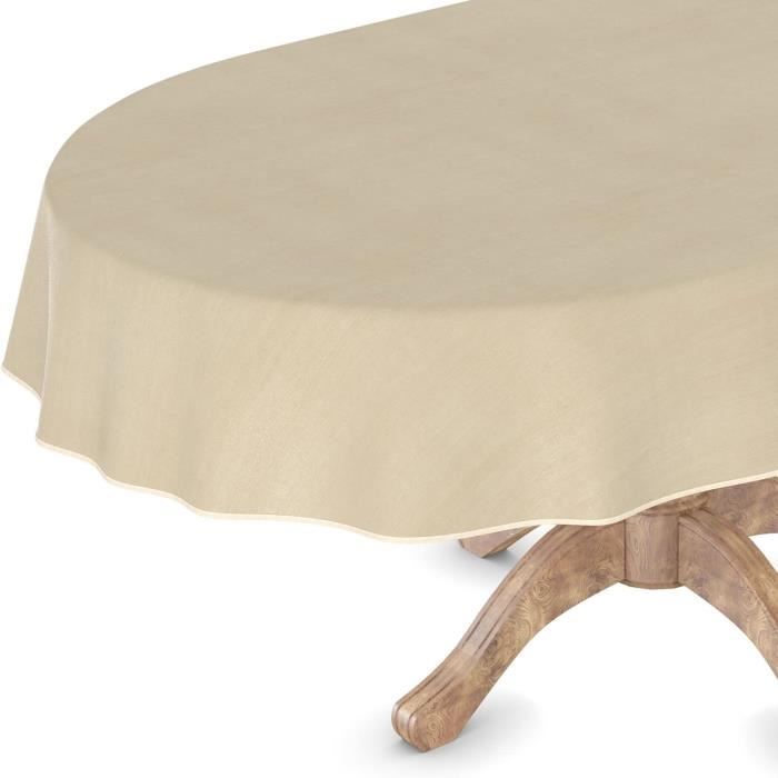 Nappe En Toile Cirée Lavable, Rectangulaire, Ronde, Ovale, Effet ...