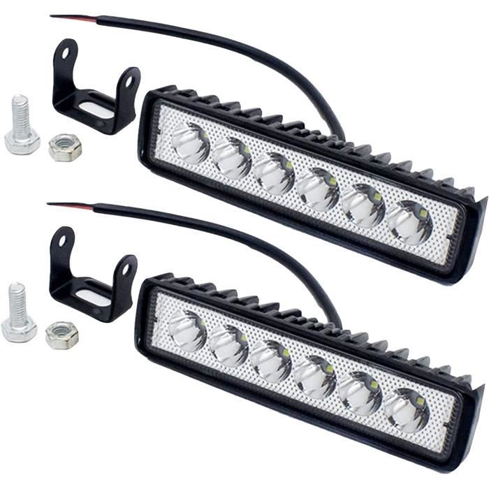 Feux Additionnels Moto Phares Longue Portee Led LED Light Bar Spot ...