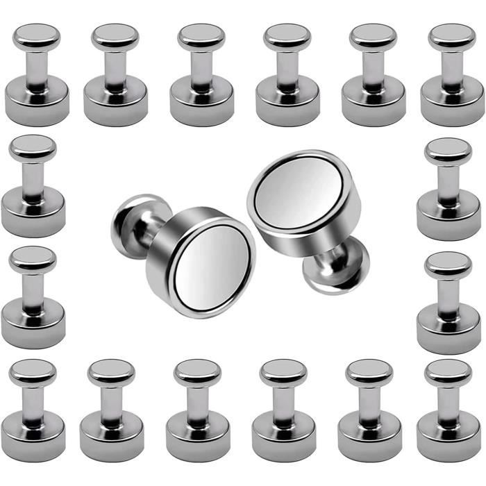Mini Aimants Puissants, Aimant Frigo en Néodyme Lot de 18 avec Boîte de ...