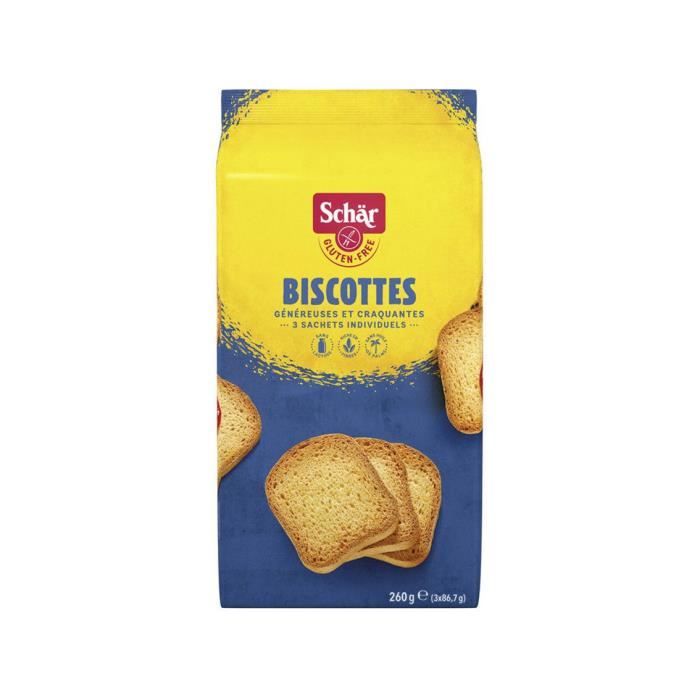 Biscottes sans gluten Schar - 260g - Cdiscount Au quotidien