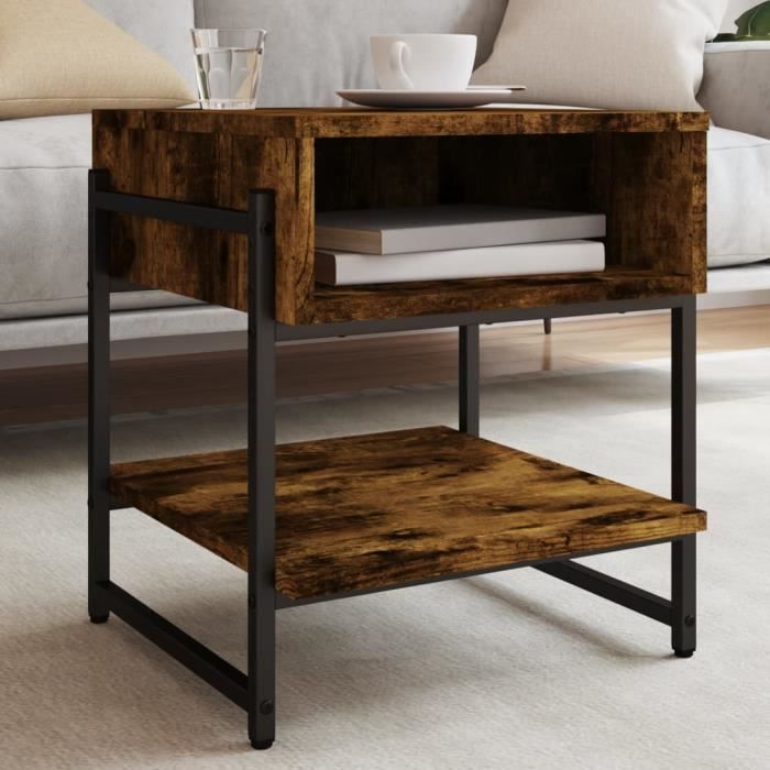 MAG Table basse chêne fumé 40x40x45 cm bois d'ingénierie 7029686147451 ...