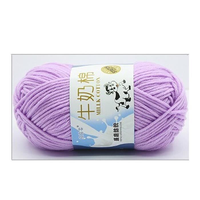 Fil De Laine À Tricoter En Coton 50g 5 Plis Teint Au Crochet Artisanat ...