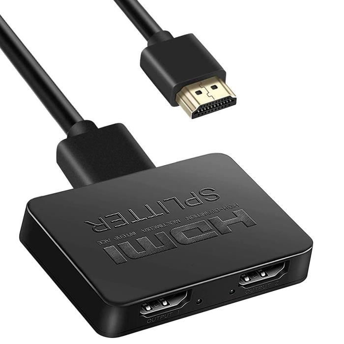 Cable Hdmi - Limics24 - Entrée Sorties 4K Splitter Deux Moniteurs X ...