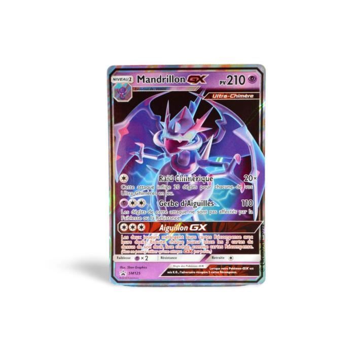 Carte Pokémon Mandrillon GX 210 PV SM125 Promo NEUF FR - Cdiscount Jeux ...