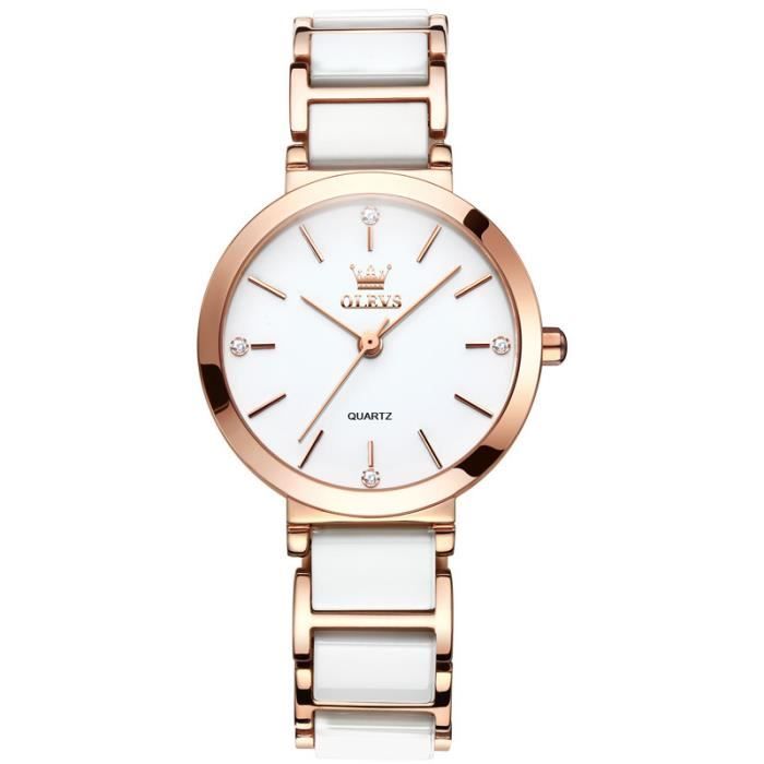 SHARPHY Montre femme de marque de luxe simplicité élégant bracelet en ...
