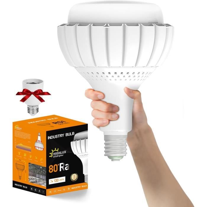 Ampoule LED E27 100W Blanc Naturel avec Adaptateur E40, Équivaut ...
