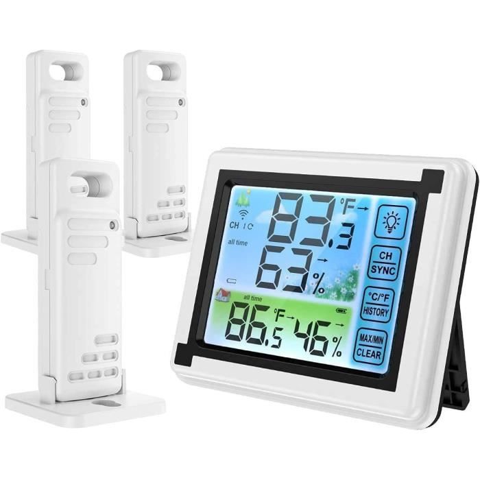 Station Météo Avec Capteur Extérieur Sans Fil, Stations Météo Numériques À Domicile, Prévisions ...