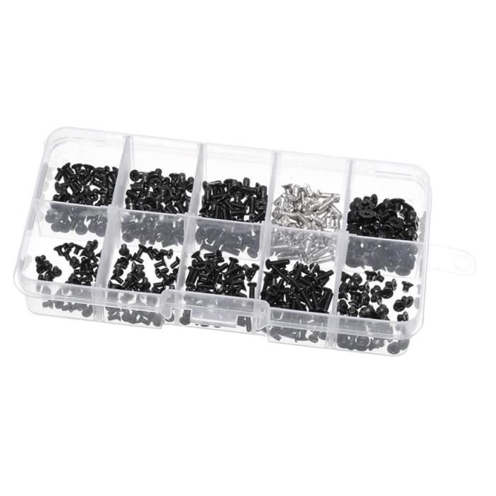 500 Pièces Vis D'ordinateur M2 M2.5 M3 Pour Pièces De Vis D'ordinateur Portable De Carte Mère PC ...