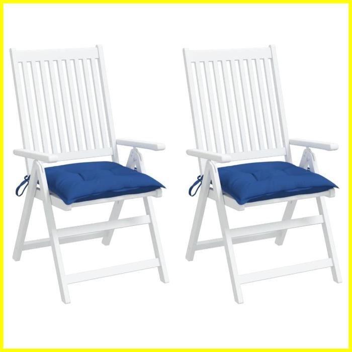 DXBK Coussins de palette lot de 2 bleu 50x50x7 cm tissu oxford 361537 ...