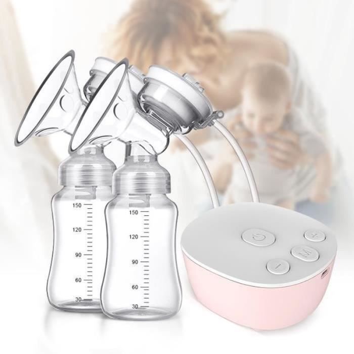 TIRE LAIT Tire-lait électrique Double Pompage Portable Bébé Pompe 3 ...