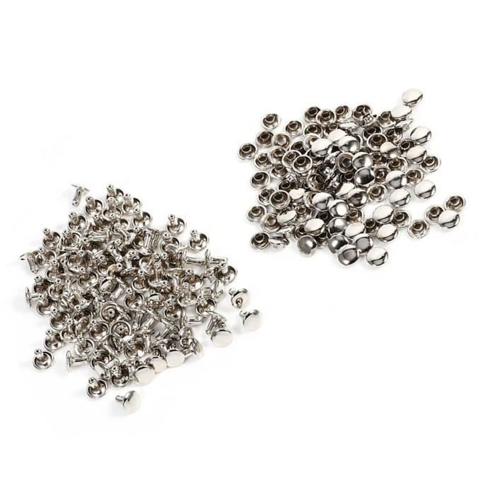 Vvikizy pointes de goujons Rivets à Double capuchon 8x8mm, 100 ...
