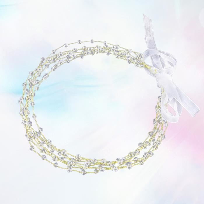 Crystal Crowns String Wedding Bridal Tiaras Adjustable Handmade Bowknot ...