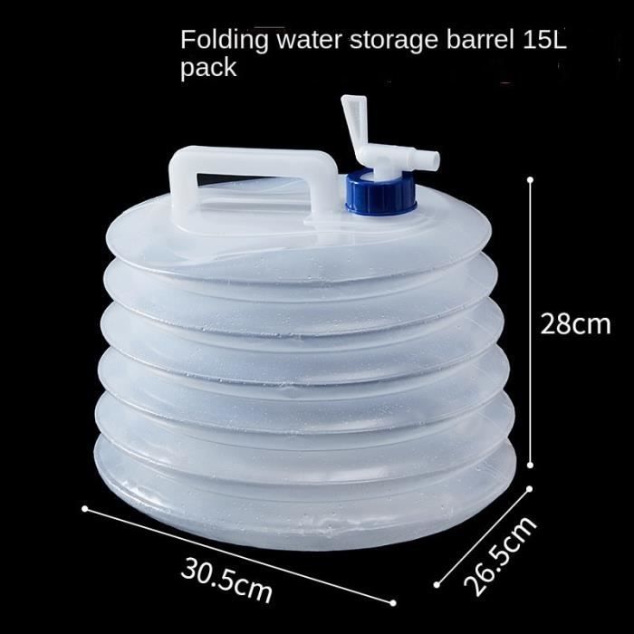 SAC D'HYDRATATION,15L--Sac'eau pliable pour l'extérieur, Camping, conteneurs'eau pliables ...