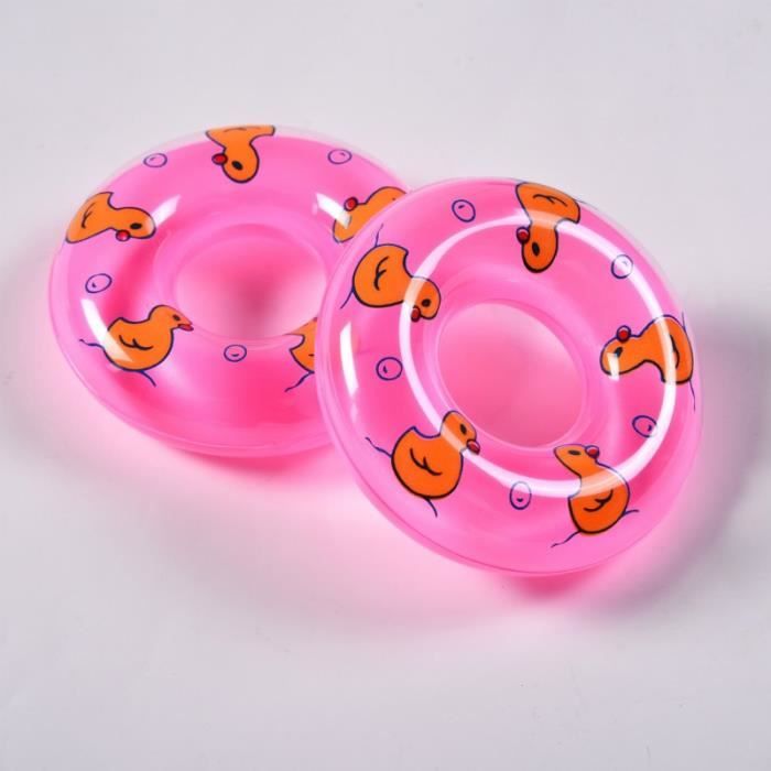 BOUEE,pink--Mini anneaux de canard gonflables à presser, 5 pièces ...