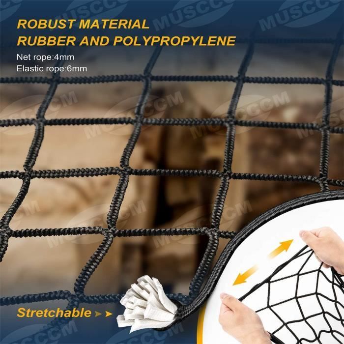 Filet Remorque Extensible pour remorques de Tailles 1x2 m à 2x3 m ...