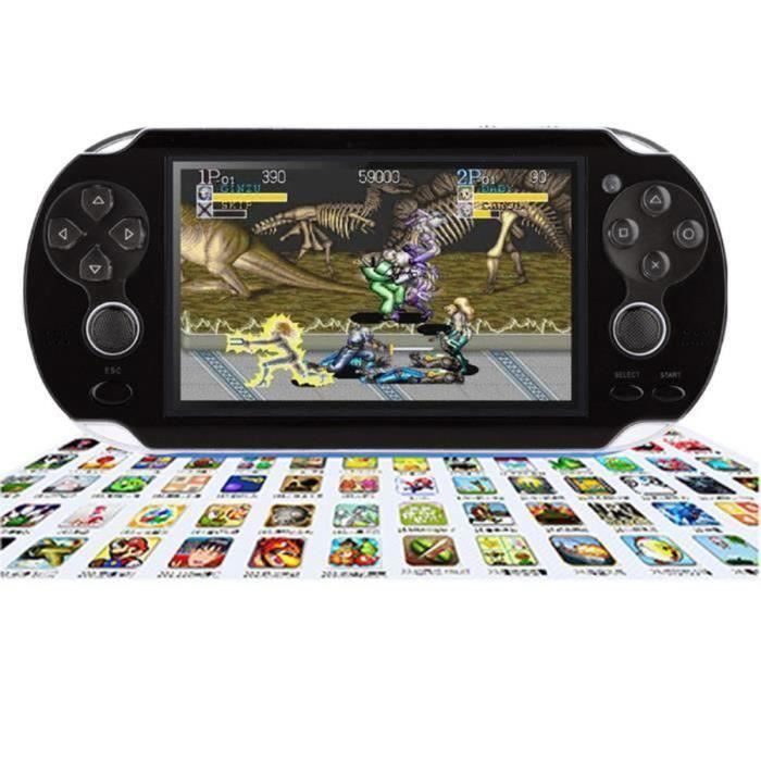 Console de jeux portable - PXP - 3000+ jeux rétro - 4.3 pouces - Noir ...