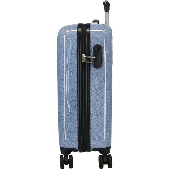 Valise Numérique De Cabine Bleue 38 X 55 X 20 Cm Rigide Abs Fermeture À ...