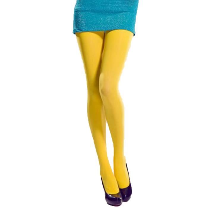 Peau Collant épais et Sexy pour femmes, couleur bonbon, Opaque, à la ...