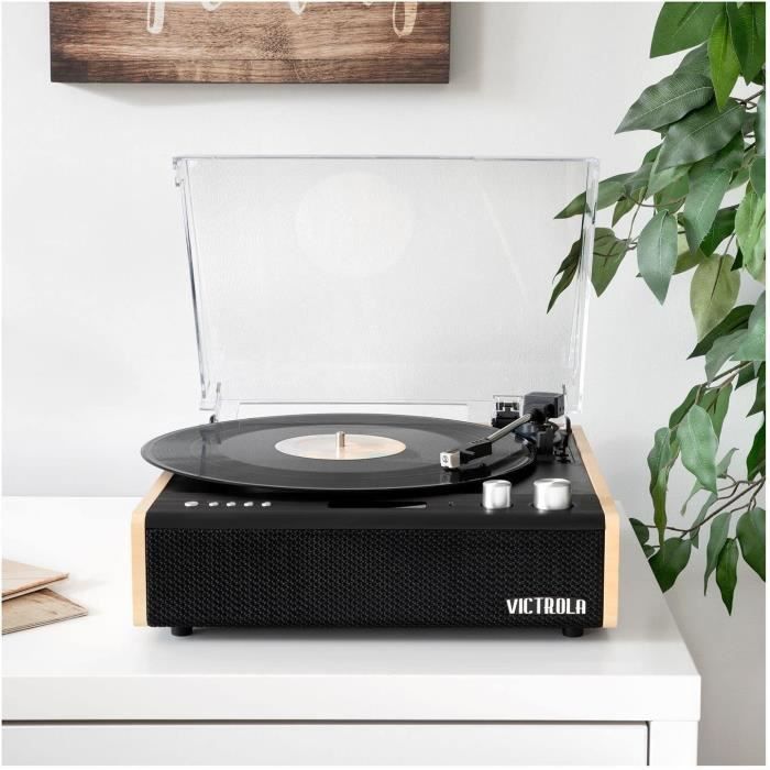 VICTROLA PLATINE VINYLE BLUETOOTH ULTRA COMPACTE EASTWOOD BAMBOO ...