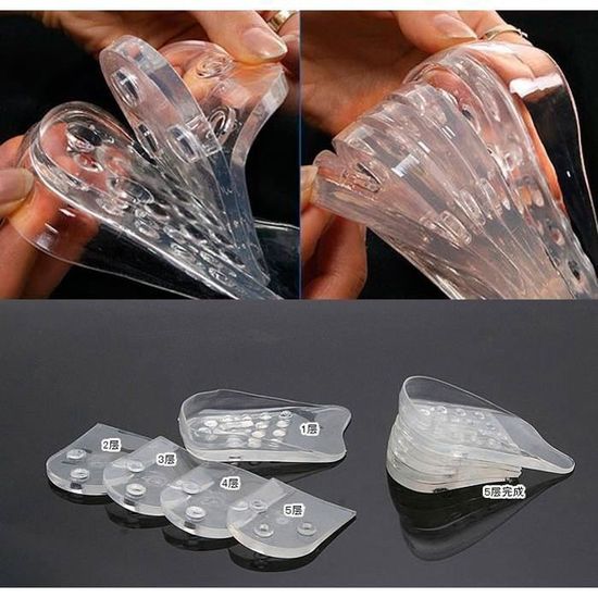 Semelle amovible en gel talonnette grandissante kzq - Cdiscount