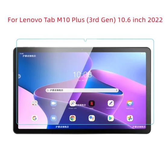 M10 Plus 10.6 2022 - Protecteur d'écran en verre pour tablette Lenovo Tab M10 Plus, Film de ...