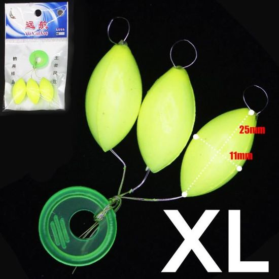 Flotteur de pêche - YELLOW - Mini flotteur narrouge-jaune - 6 pièces ...