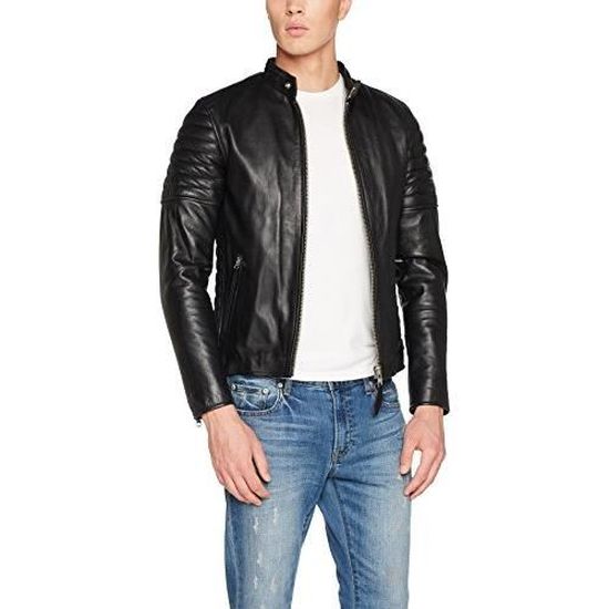 Schott NYC Blouson, Noir (Black), XXX-Large (Taille fabricant: XXXL ...