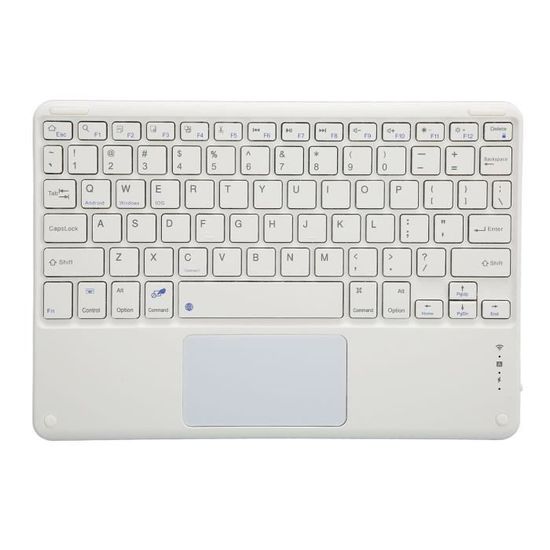 Qiilu Clavier sans fil avec pavé tactile Clavier Bluetooth avec pavé ...