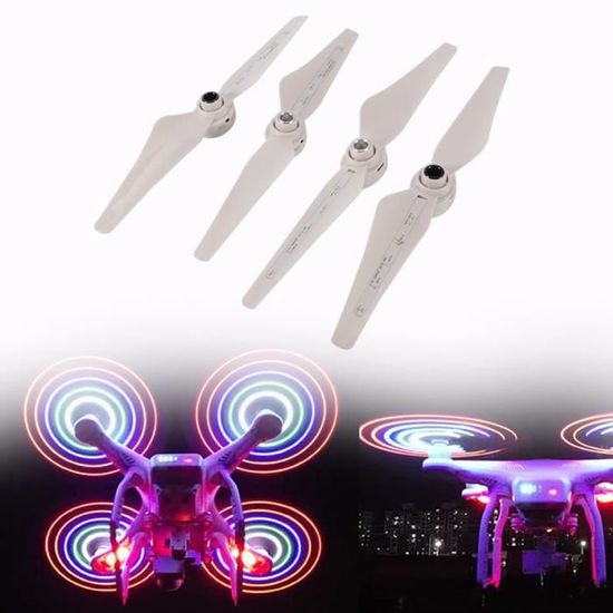 XCSOURCE 4 Pcs Couleur LED Flash Light 9450 Prop Lame USB Rechargeable ...
