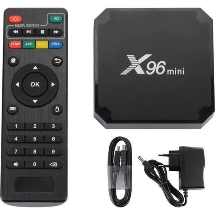 X96 Mini Android TV Box Android 90 TV Box Amlogic S905W Quad-Core 2 Go 16 Go 4K HD WIFI Media ...