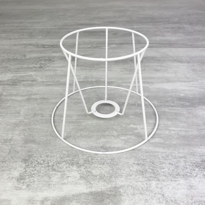 Petite Carcasse Abat-Jour Tambour 15 Cm, Armature Cone 4 Branches En ...