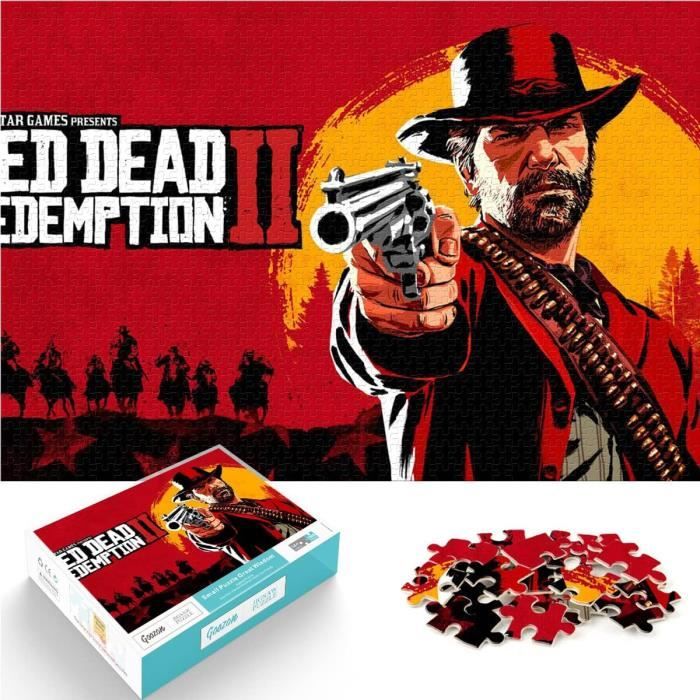 Puzzle 1000 Pièces Redemption Arthur Morgan Puzzles Adultes Enfants ...