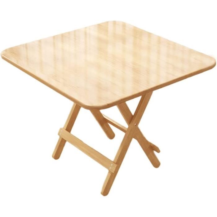 Table Pliante Table Pliante en Bois Massif Petit Appartement Table À ...