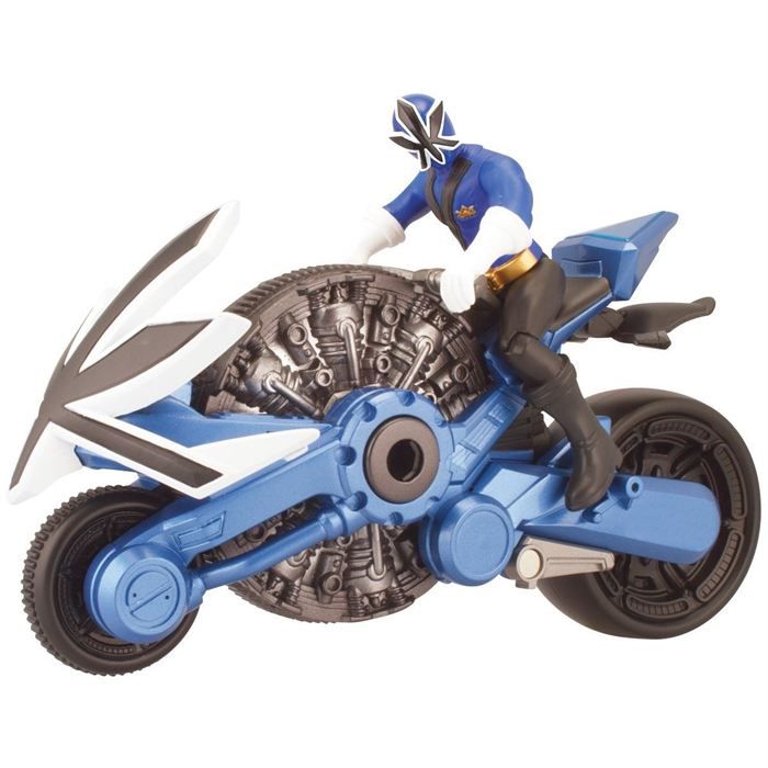 Power Rangers Moto Samouraï Bleue + Figurine 10cm - Cdiscount Jeux - Jouets