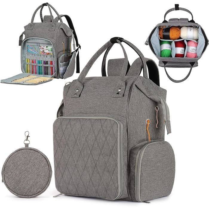 Sac À Dos À Tricoter, Grands Sacs À Crochet Pour Laine Et Crochets ...