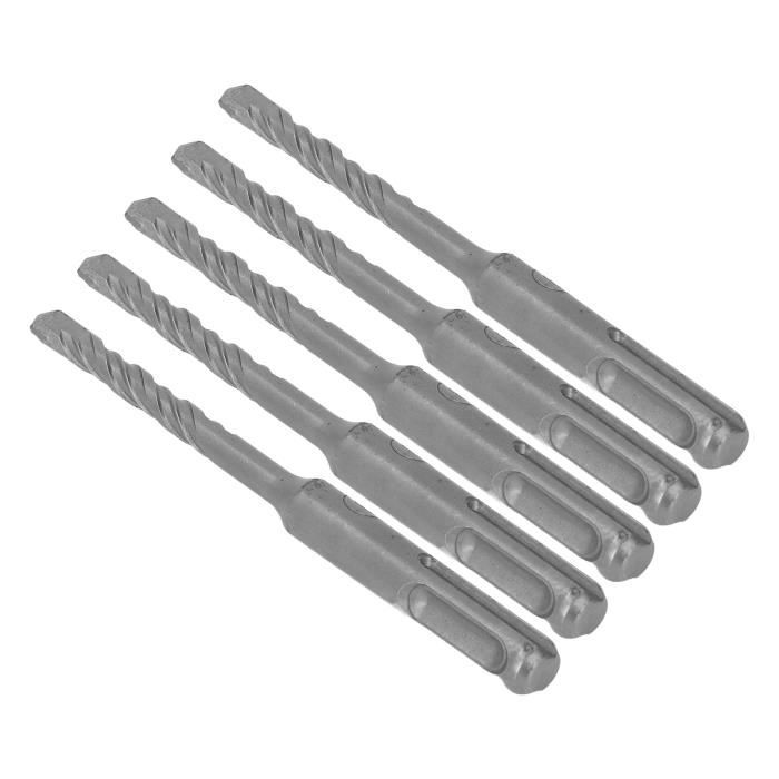 SAL Foret à percussion rotatif (6 Mm)Foret Marteau 2 Fltes 5 Pcs. Jeu ...