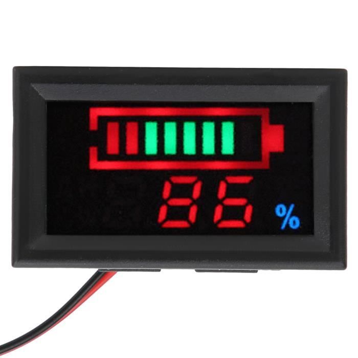 Duokon compteur de batterie YB27VE Voiture électrique Numérique LED ...