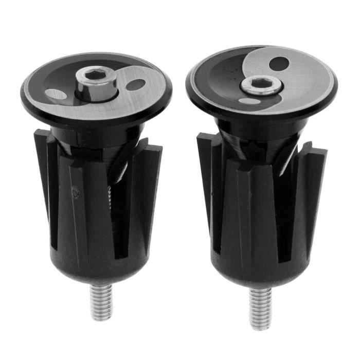 Embouts de guidon pour vélo - KIMISS - Pack de 2 - Type Black - VTT ...