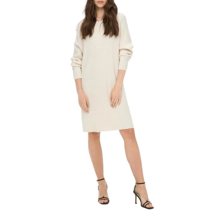 Robe Only Fia Katia Côtelé pour Femme Beige Beige - Cdiscount Prêt-à-Porter