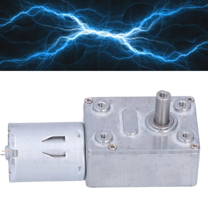 Moteur à engrenage à vis sans fin DC 24V avec réducteur de turbine à ...