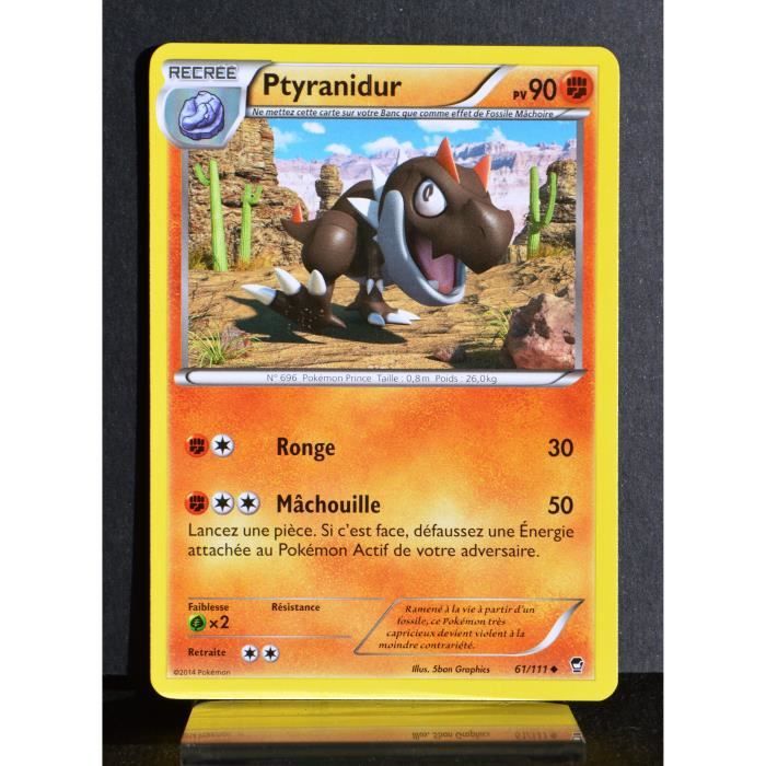 Carte Pokémon 61-111 Ptyranidur 90 PV XY03 Poings Furieux NEUF FR ...