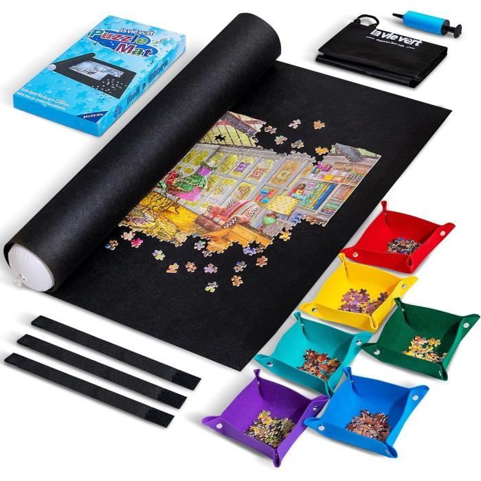 Tapis De Puzzle Enroulable Avec 6 Plateaux De Tri Des Couleurs ...